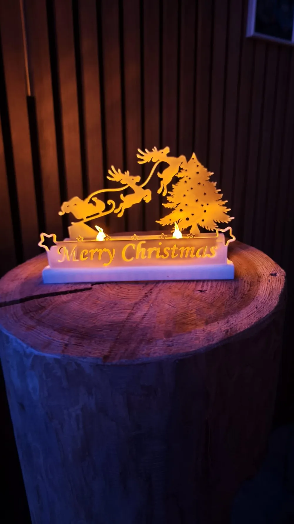 Christmas Santa Claus Scene Tealight Holder by daniel.rynduch MakerWorld: Download Free 3D Models