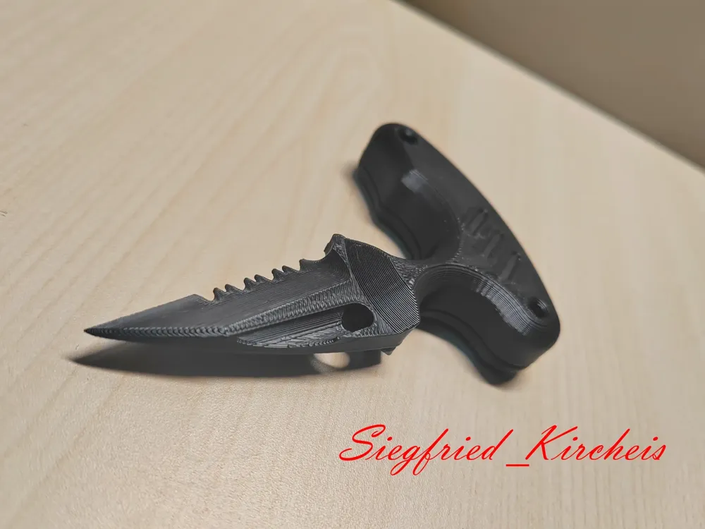 EDC Asymmetrical Push Dagger by Siegfried_Kircheis - MakerWorld