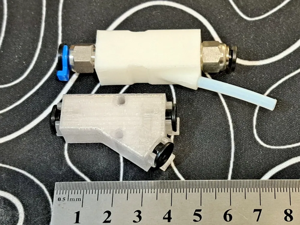 PTFE Tubing Y-Splitter for X1C/P1S - Free 3D Print Model - MakerWorld