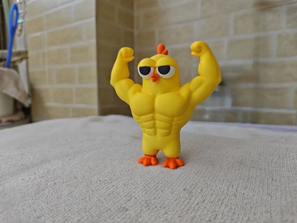 Muscle Chicken - Free 3D Print Model - MakerWorld