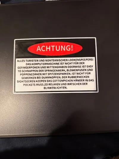 Achtung nicht Ausstecken 来自 Exotech - MakerWorld