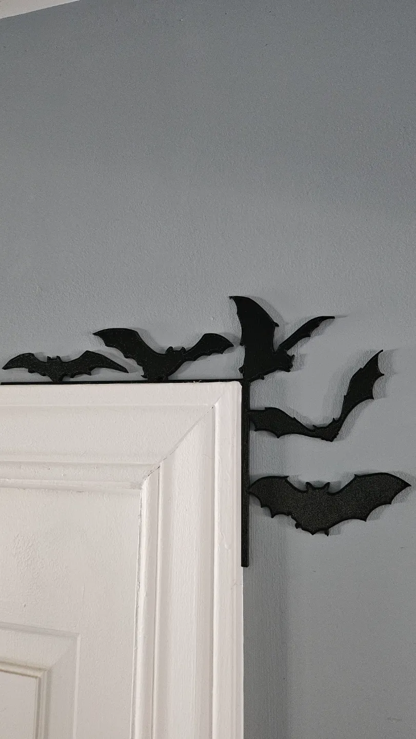 Halloween Bats Door Corner deco by Tommy Gun - MakerWorld