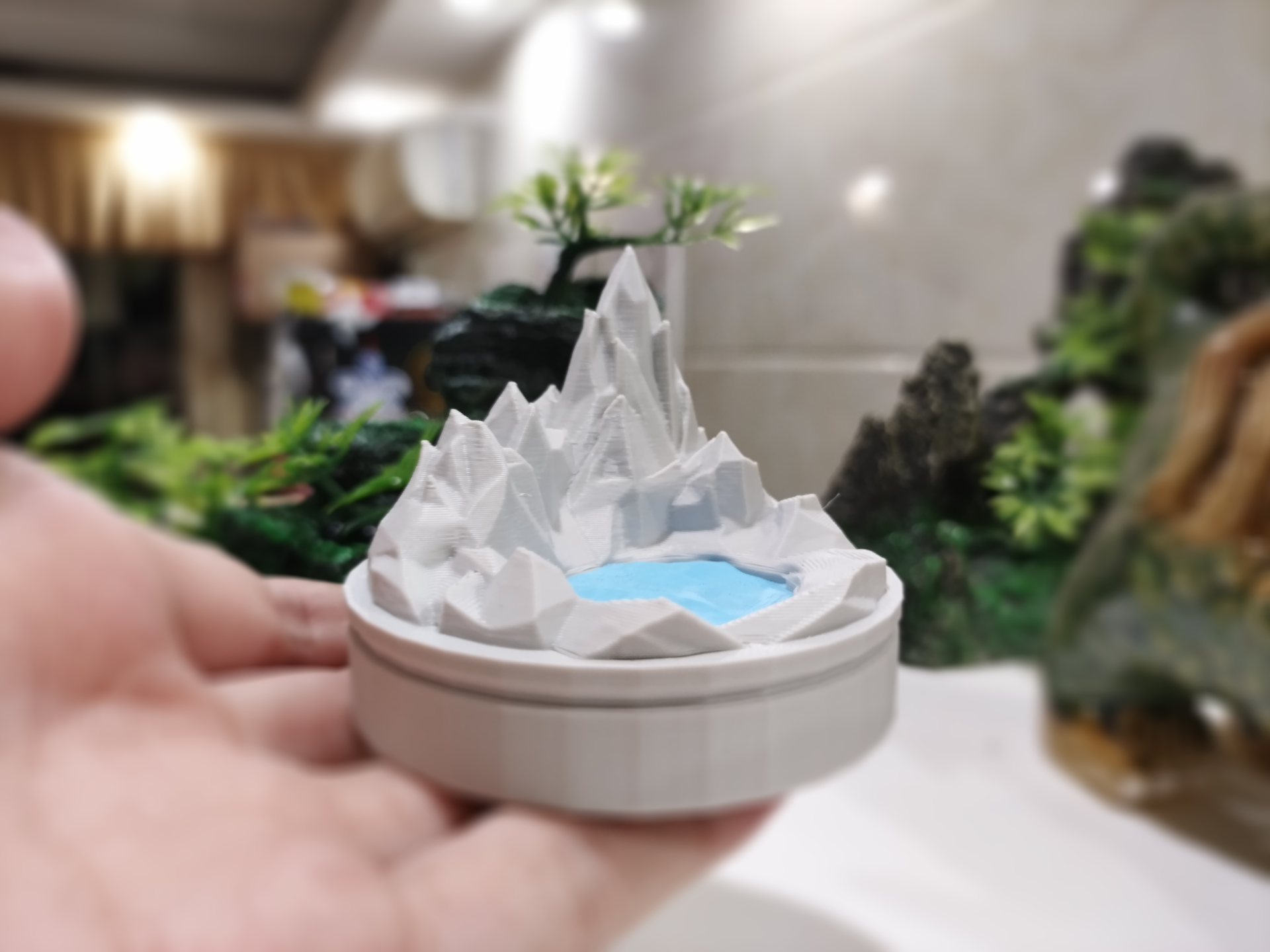 Miniature Snow Mountain and Lake Model by hss_when MakerWorld: Download ...