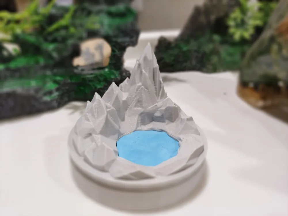 Miniature Snow Mountain and Lake Model by hss_when MakerWorld: Download ...