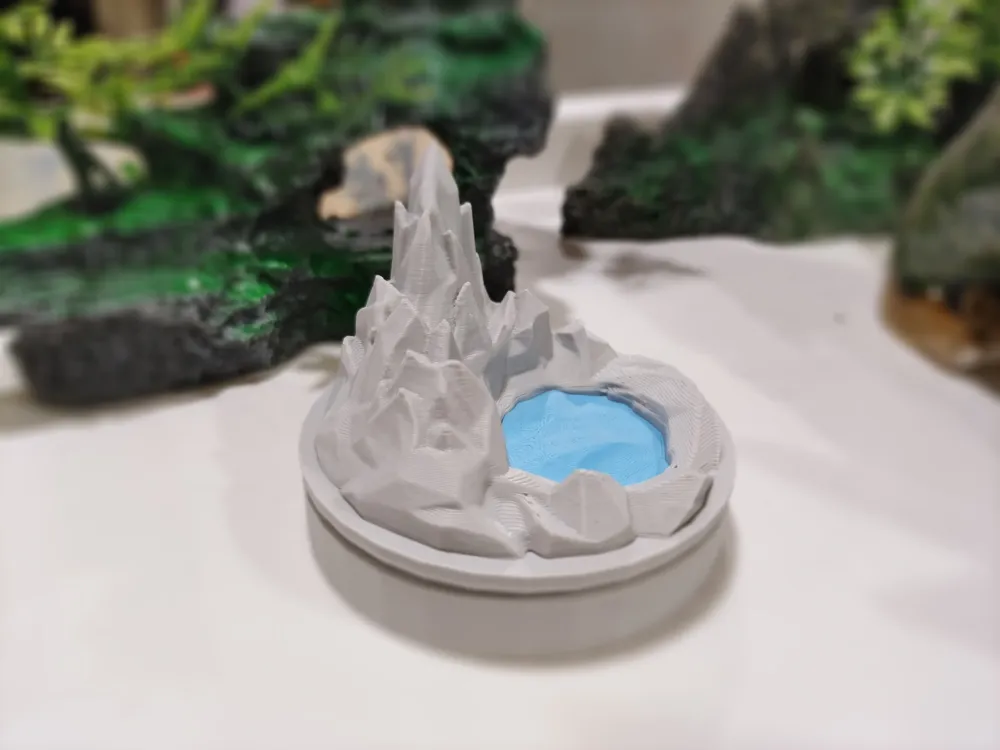 Miniature Snow Mountain and Lake Model by hss_when MakerWorld: Download ...