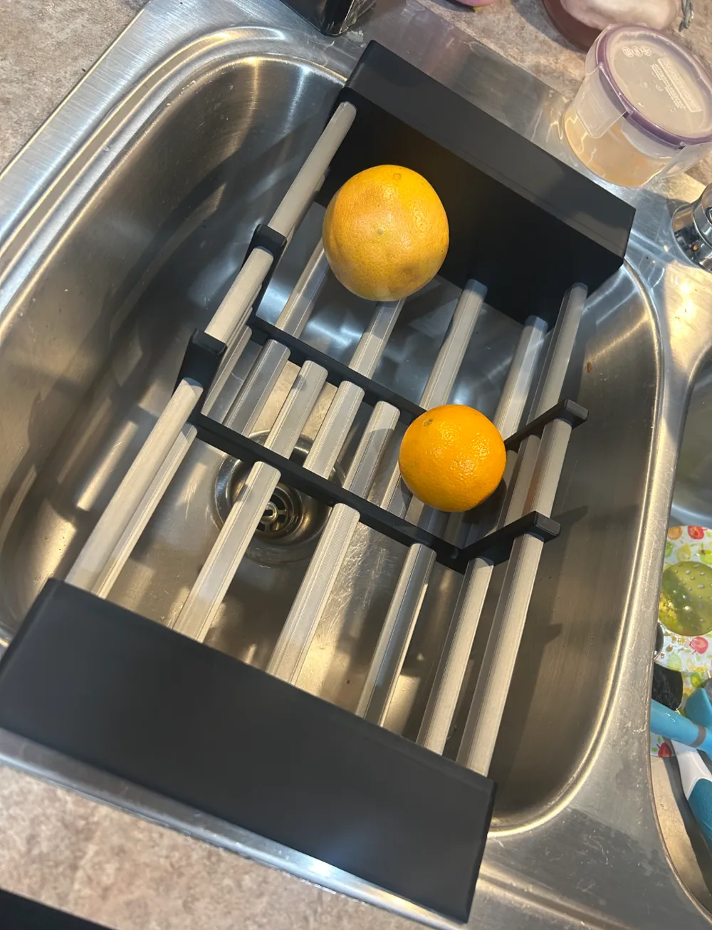 Kitchen Sink Extendable Drying- Fruit Wash Rack by Birdstopher - MakerWorld