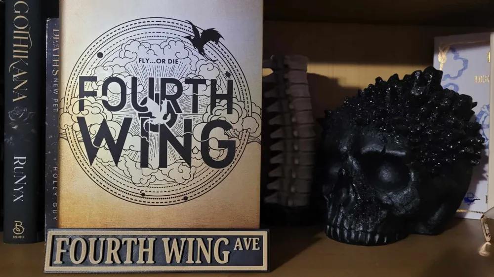 Bookshelf Sign - Fourth Wing (Multi. Options) by TheForbiddenNerd ...