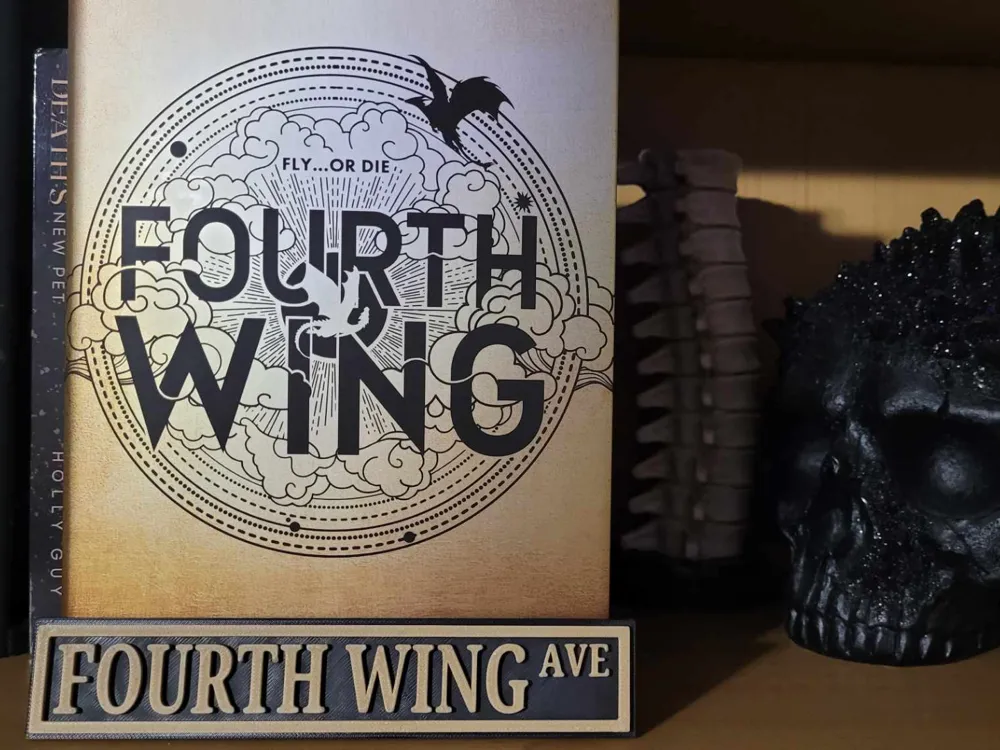 Bookshelf Sign - Fourth Wing (Multi. Options) by TheForbiddenNerd ...
