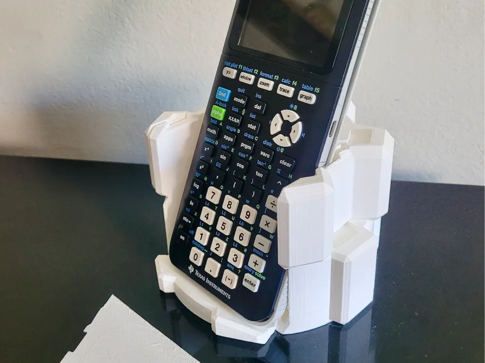 Gear Phone and Calculator Stand (Size Adjustable) - Free 3D Print Model ...