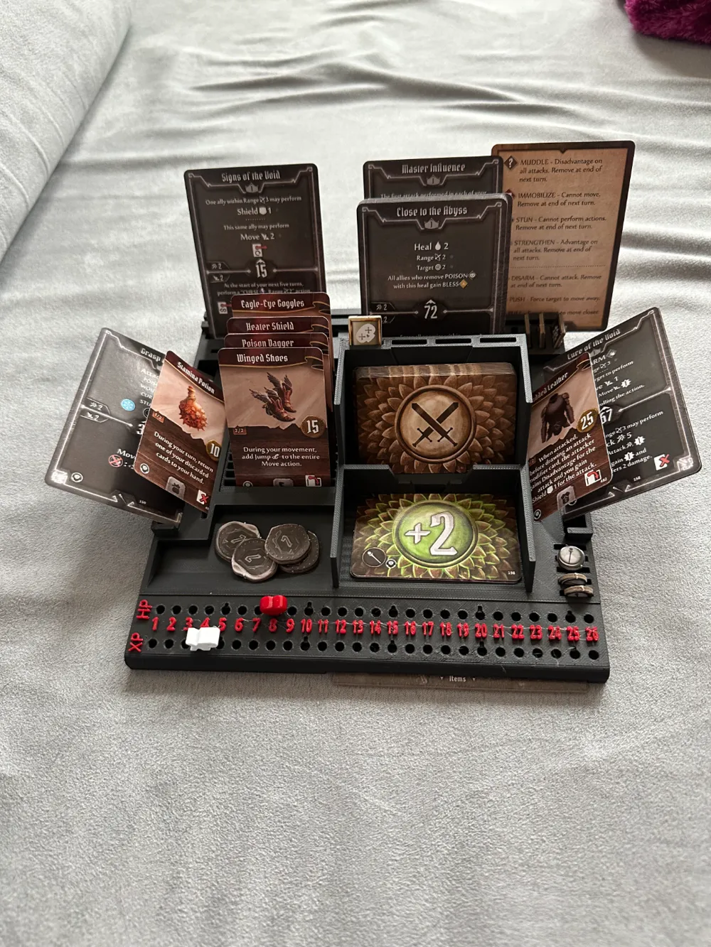 Gloomhaven / Frosthaven Player Dashboard - Free 3D Print Model - MakerWorld