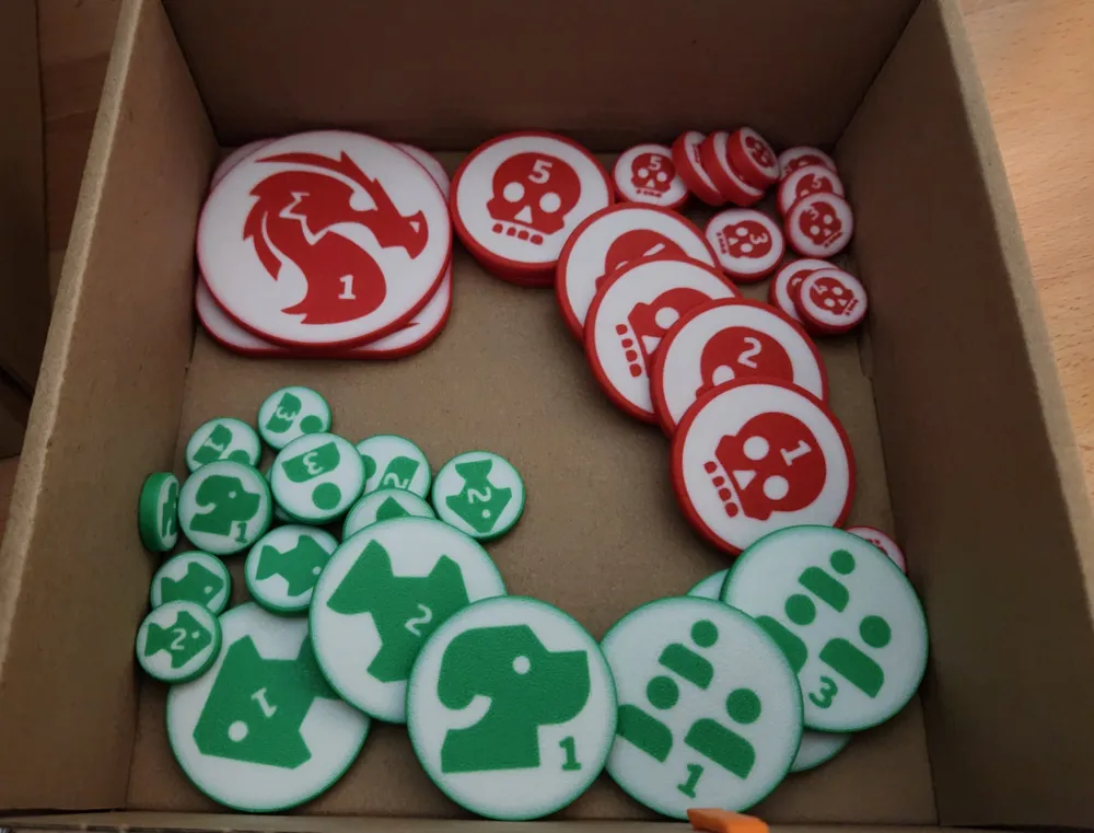 DnD Tokens (Cabochons) by Badger by mrbadgers - MakerWorld
