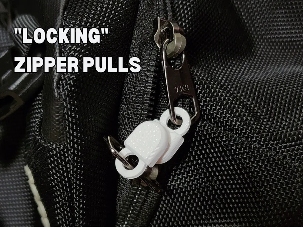 Anti Theft "Locking" Zipper Pulls by deadpoint MakerWorld: Download ...