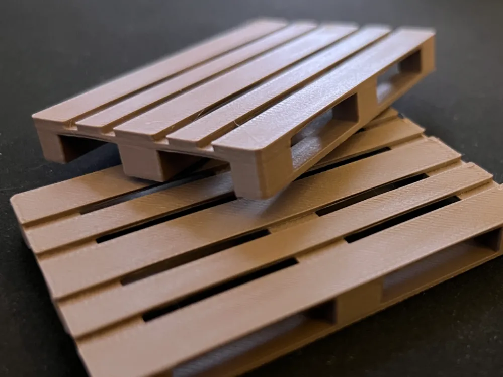 Detailed Euro Pallet - Scale 1:16 & 1:25 - Free 3D Print Model - MakerWorld