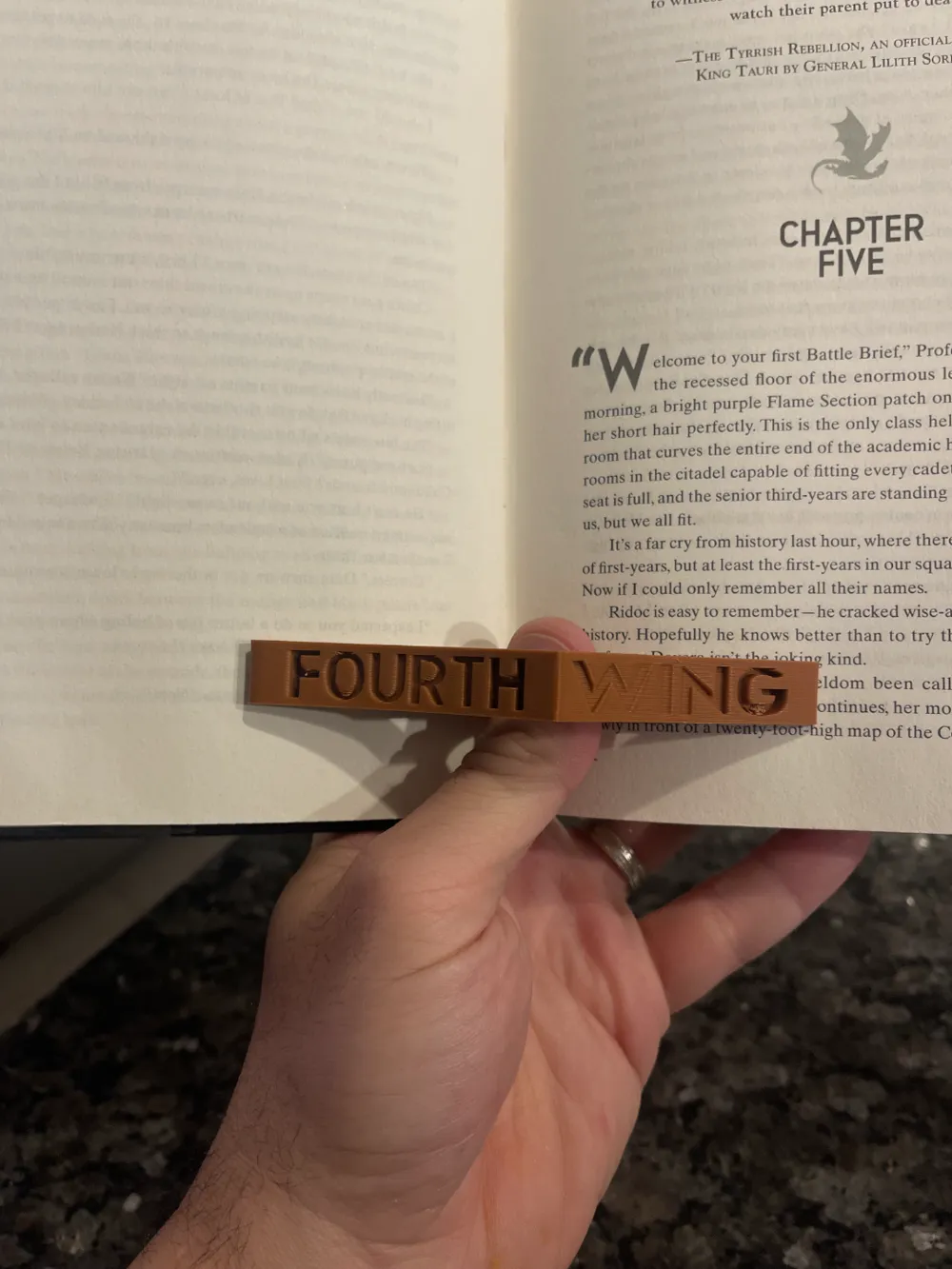 Fourth Wing Book Page Holder - Free 3D Print Model - MakerWorld