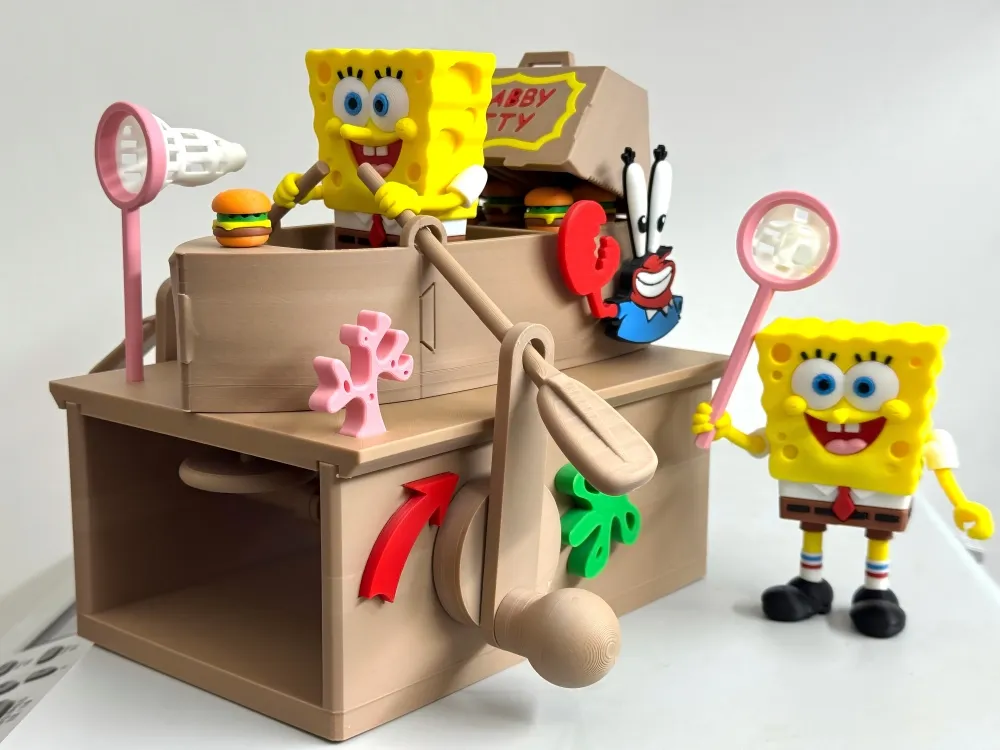 SpongeBob's Mobile Diner Boat - Hand-crank Automaton, Fun Creative ...