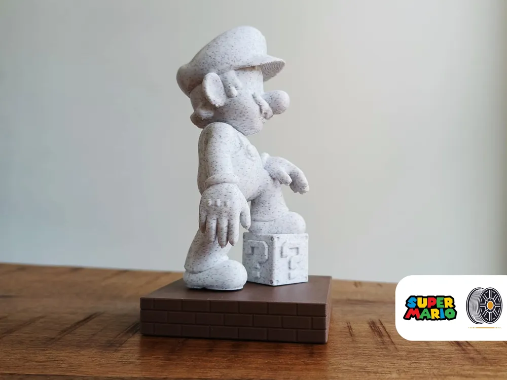 Super Mario | Mario XL Figurine (NO AMS) - Free 3D Print Model - MakerWorld