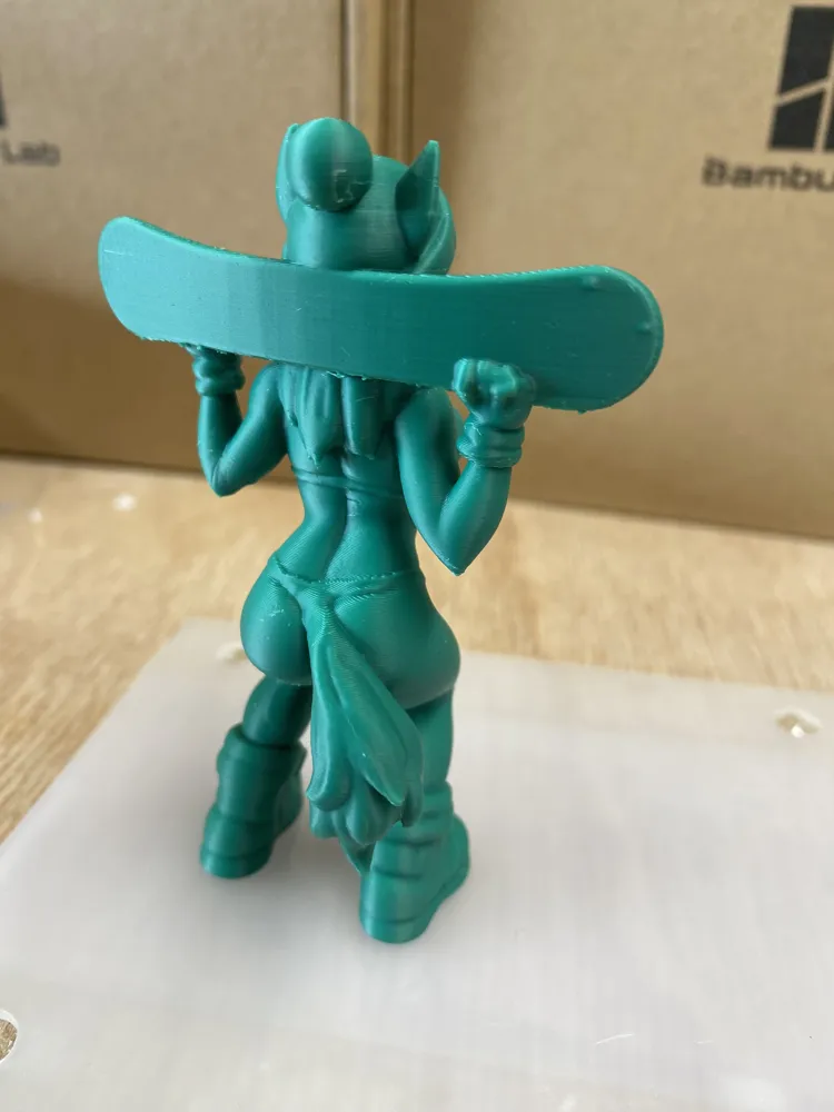 Lupa Grey snowboarding in Bikini Pose 2 by loanshark MakerWorld ...