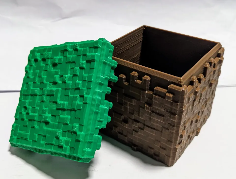 Minecraft "BIG" grass block BOX by EmaKralova - MakerWorld