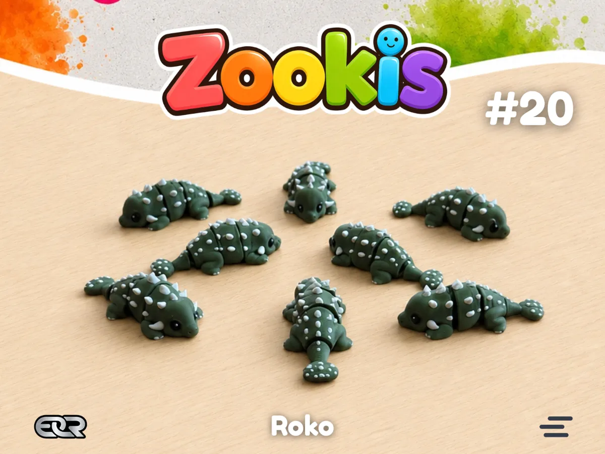 Zookis - Roko (Ankylosaurier) #20 – Kostenloses 3D-Druckmodell – MakerWorld