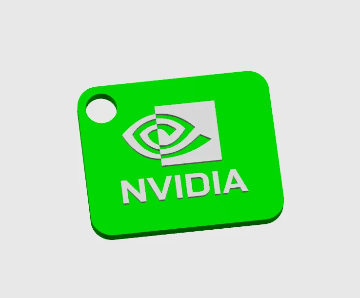 Nvidia keychain by Dub1ns - MakerWorld