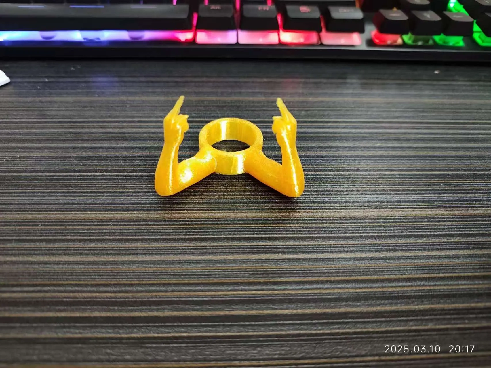Gesture (Contempt) Ring by 无名之辈 MakerWorld: Download Free 3D Models
