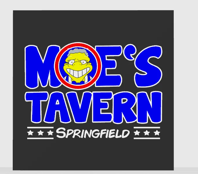 moe's tavern coaster by Bromigo77 - MakerWorld
