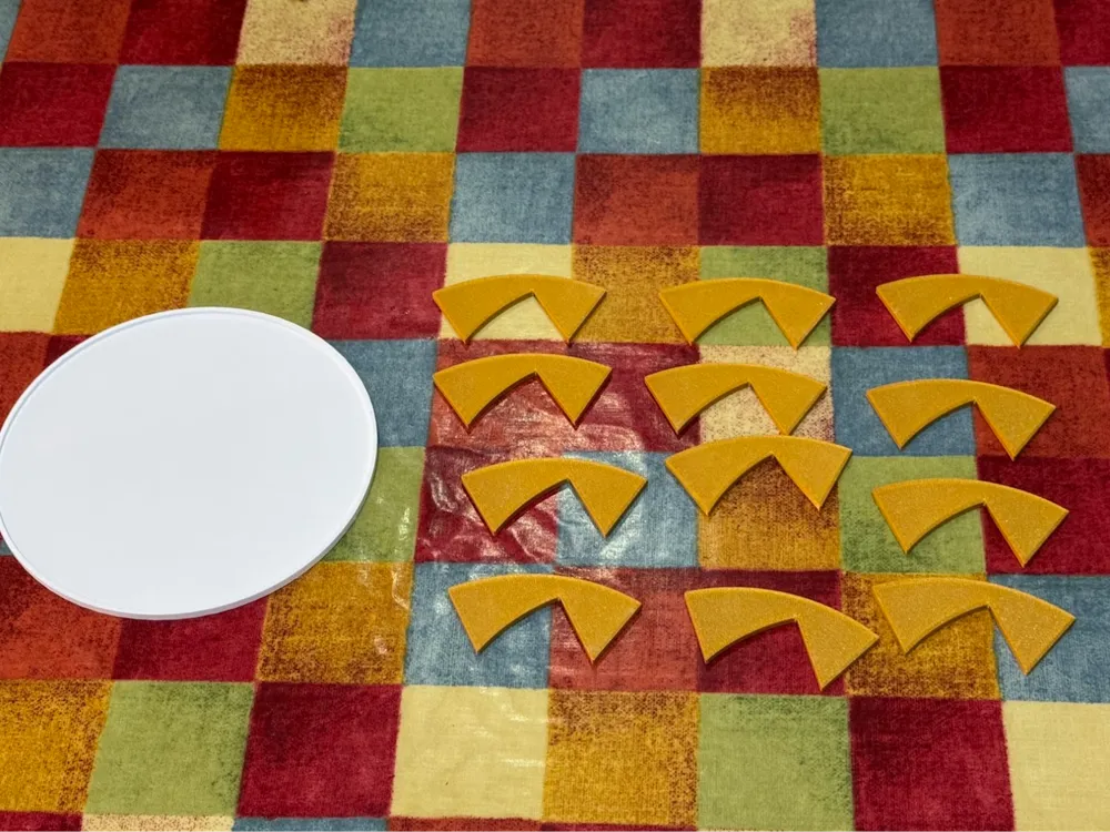 Dozen friends puzzle (circular dissection) by murkle - MakerWorld