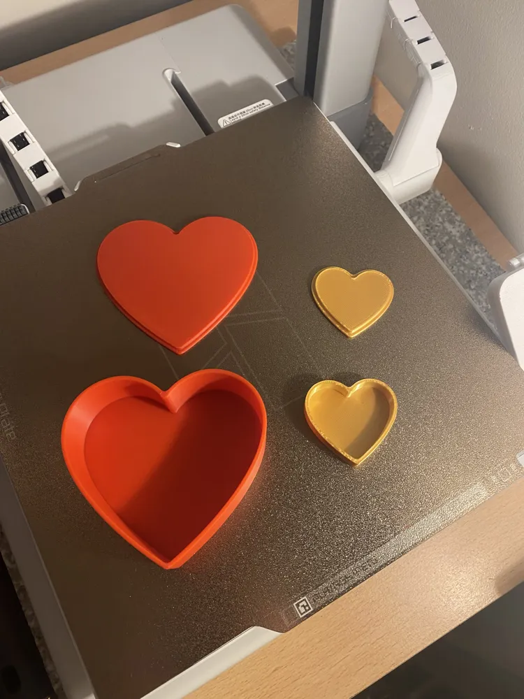 Parametric Heart Trinket Box - Fully Customizable - Free 3D Print Model ...