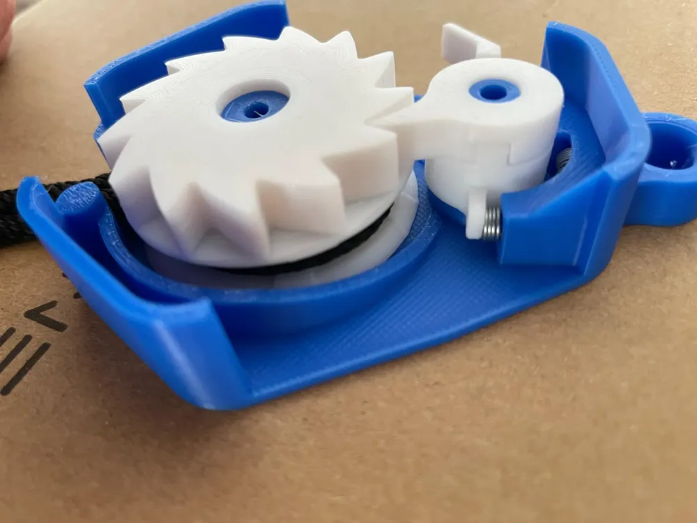 Cord Rope Ratchet with Ballpoint-Pen-Spring - Free 3D Print Model ...