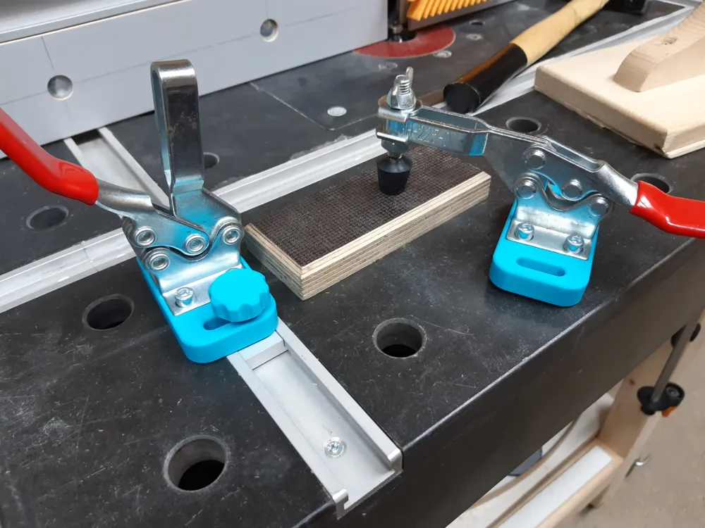 MFT Toggle Clamp GH225D Bench Dog + T-Track Base by BastlWorks ...