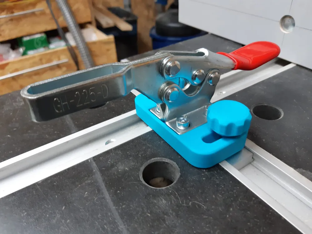 MFT Toggle Clamp GH225D Bench Dog + T-Track Base by BastlWorks ...