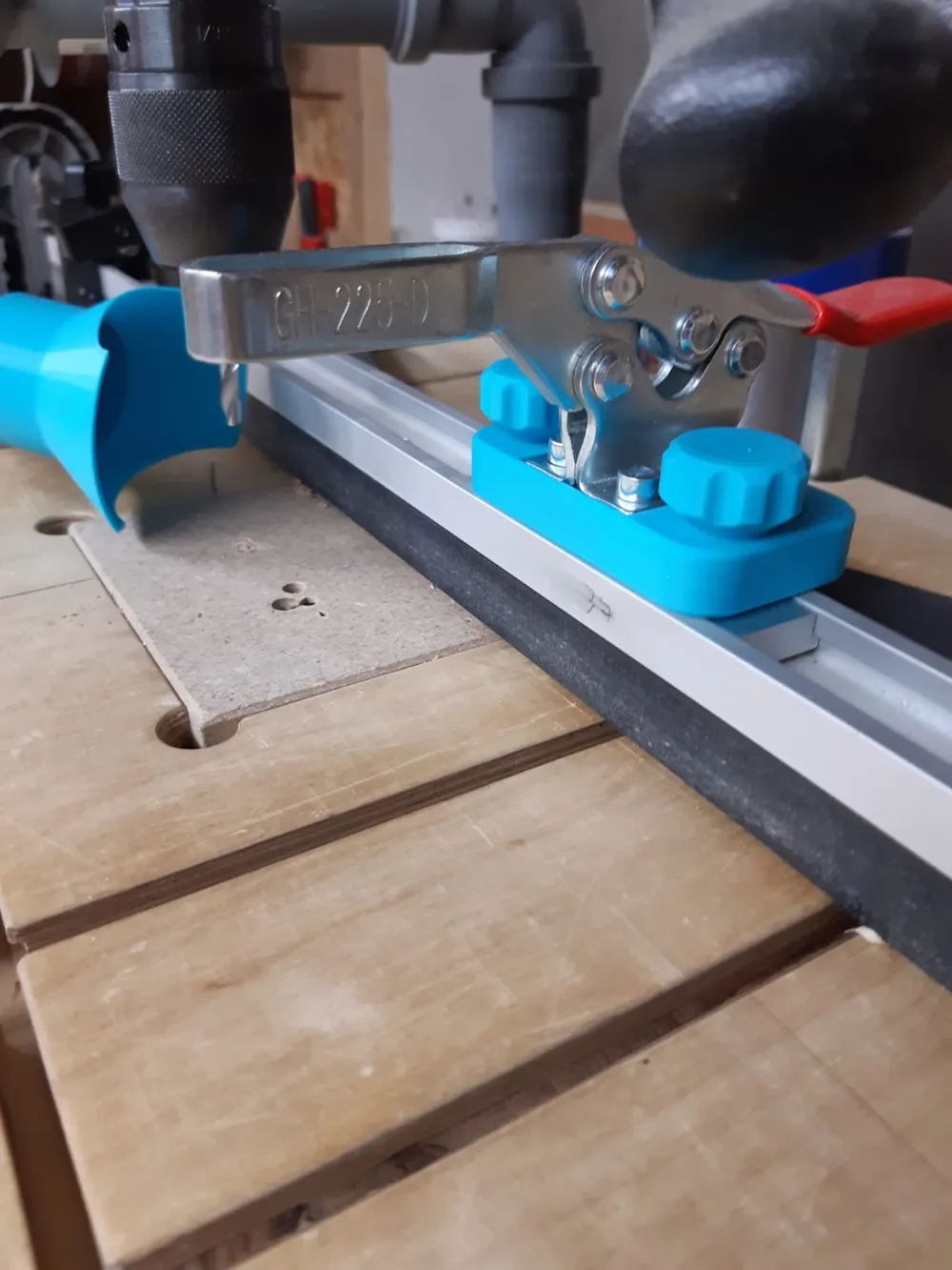 MFT Toggle Clamp GH225D Bench Dog + T-Track Base by BastlWorks ...