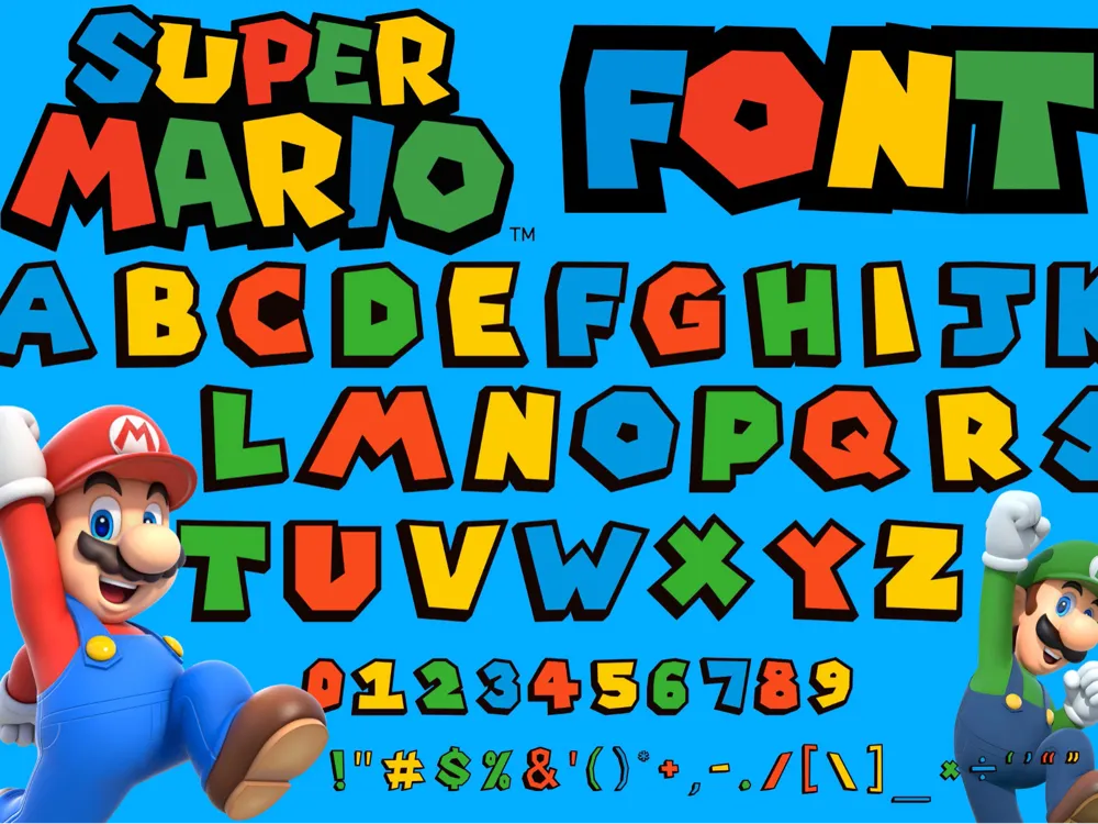 Alphabet Mario by aurel MakerWorld: Download Free 3D Models