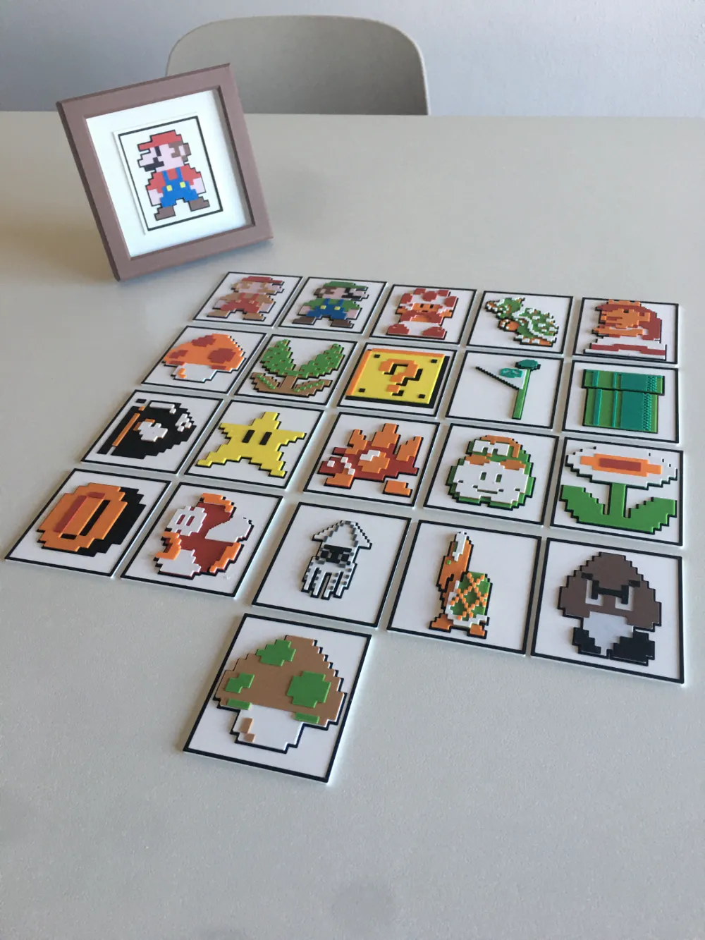 Super Mario Bros NES 8 Bit Sprite Frame Artwork by Gablone - MakerWorld