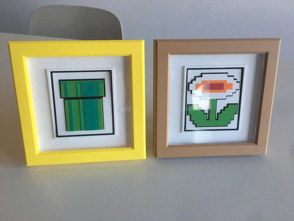 Super Mario Bros NES 8 Bit Sprite Frame Artwork by Gablone - MakerWorld