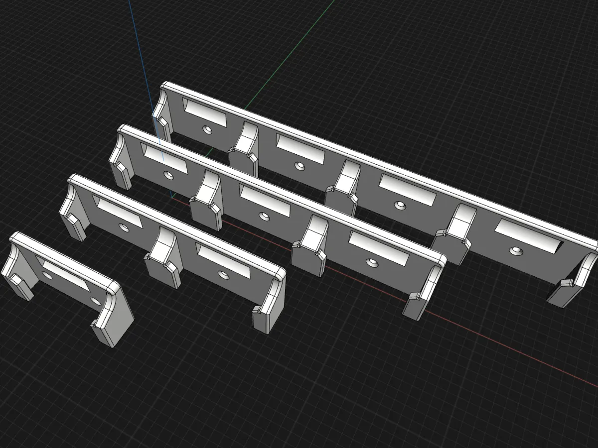 1 to 4 Makita 18v Battery Mounts With Locks - Free 3D Print Model ...