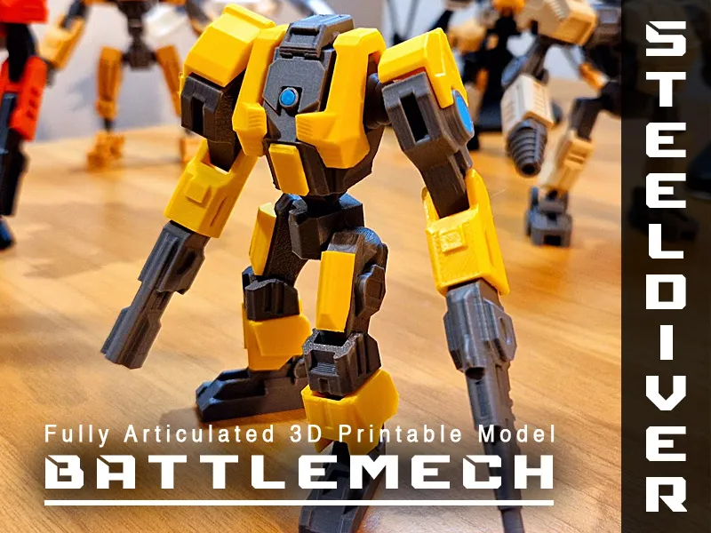 BattleMech - Steel Diver - Free 3D Print Model - MakerWorld