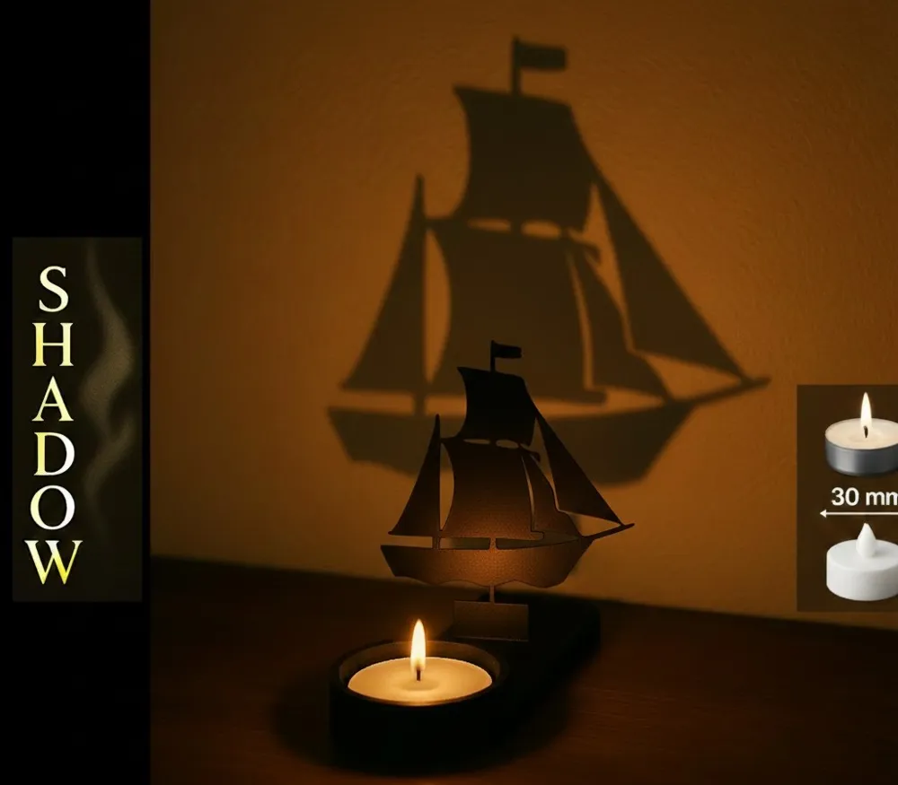 Shadow Art - Boat - Free 3D Print Model - MakerWorld