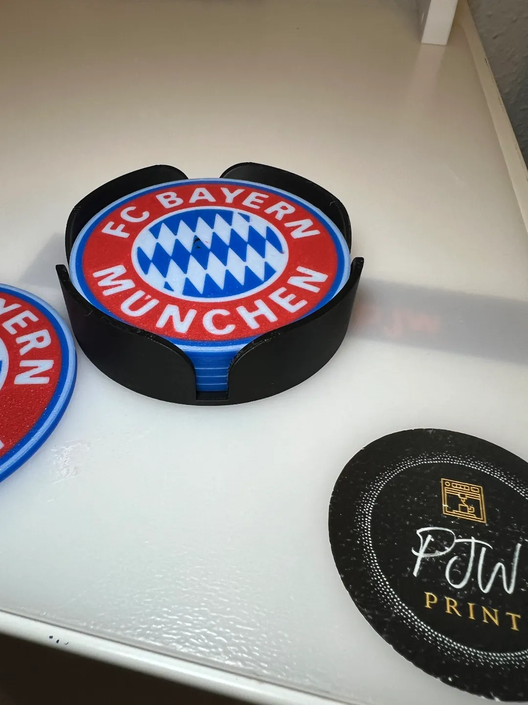 Fc Bayern Coaster / Fc Bayern Untersetzer - Free 3D Print Model ...