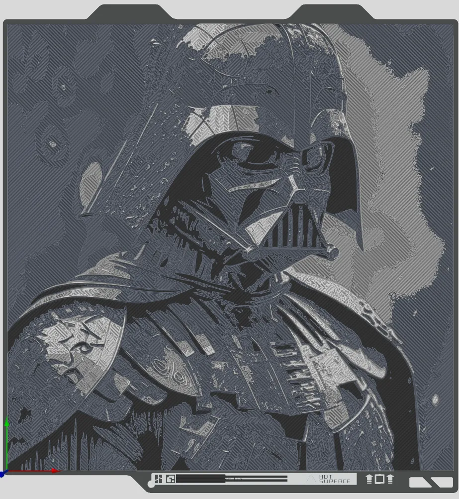 HueForge Darth Vader Portrait by ZGremlin - MakerWorld