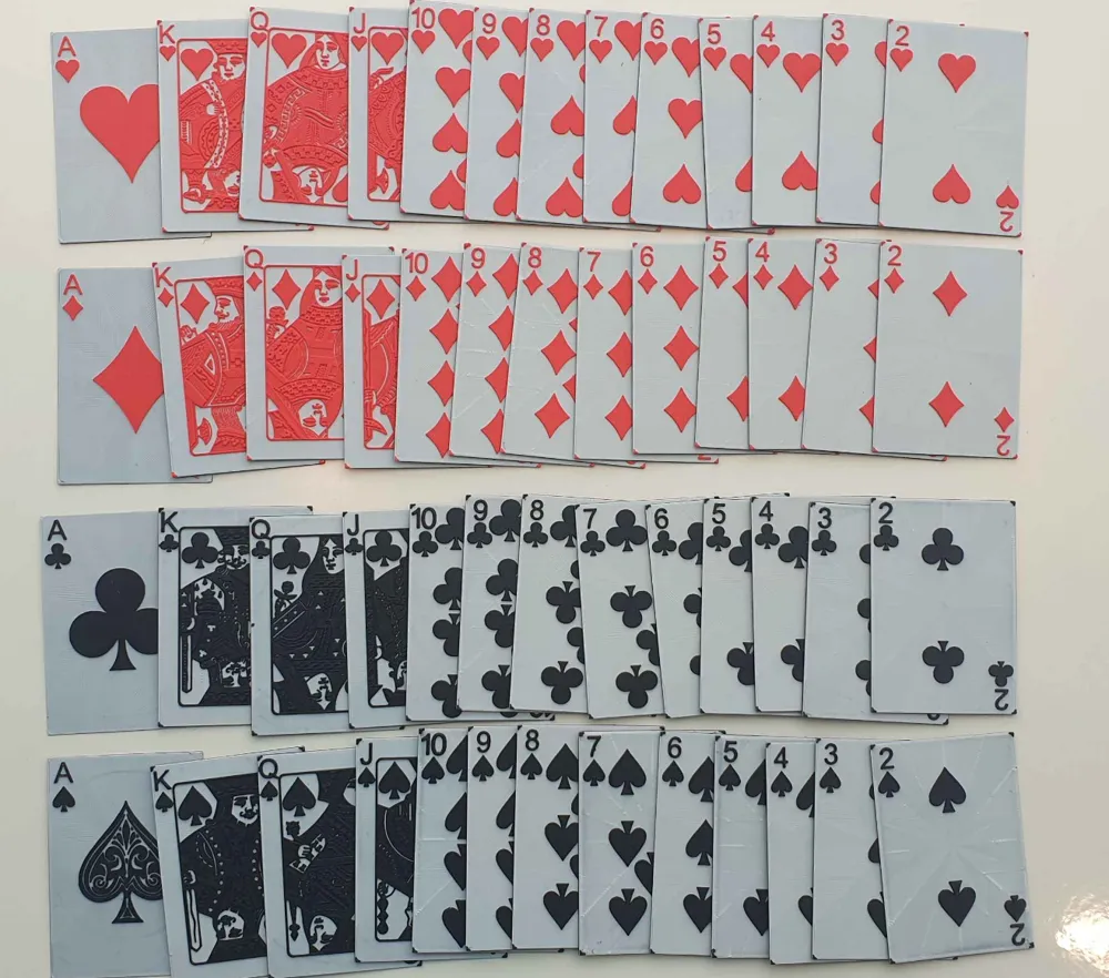 Klassische Spielkarten mit vollem Deck, 54 Karten mit Optionen Remixt ...