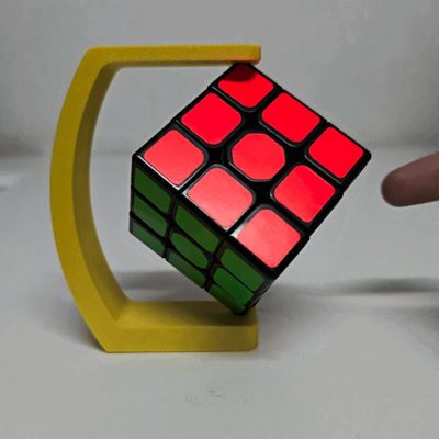 RUBIK's CUBE ROTATING STAND SUPPORT 2x2 by SSBerman - MakerWorld