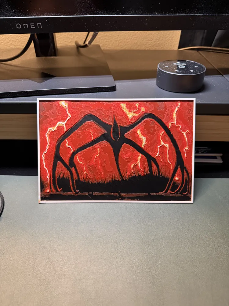 Stranger Things Mind Flayer HueForge - Free 3D Print Model - MakerWorld