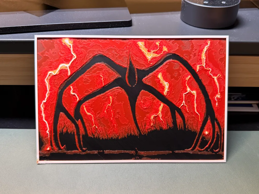 Stranger Things Mind Flayer HueForge - Free 3D Print Model - MakerWorld