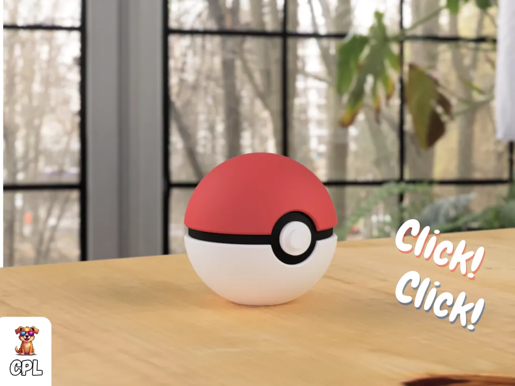 Poke Ball - Free 3D Print Model - MakerWorld