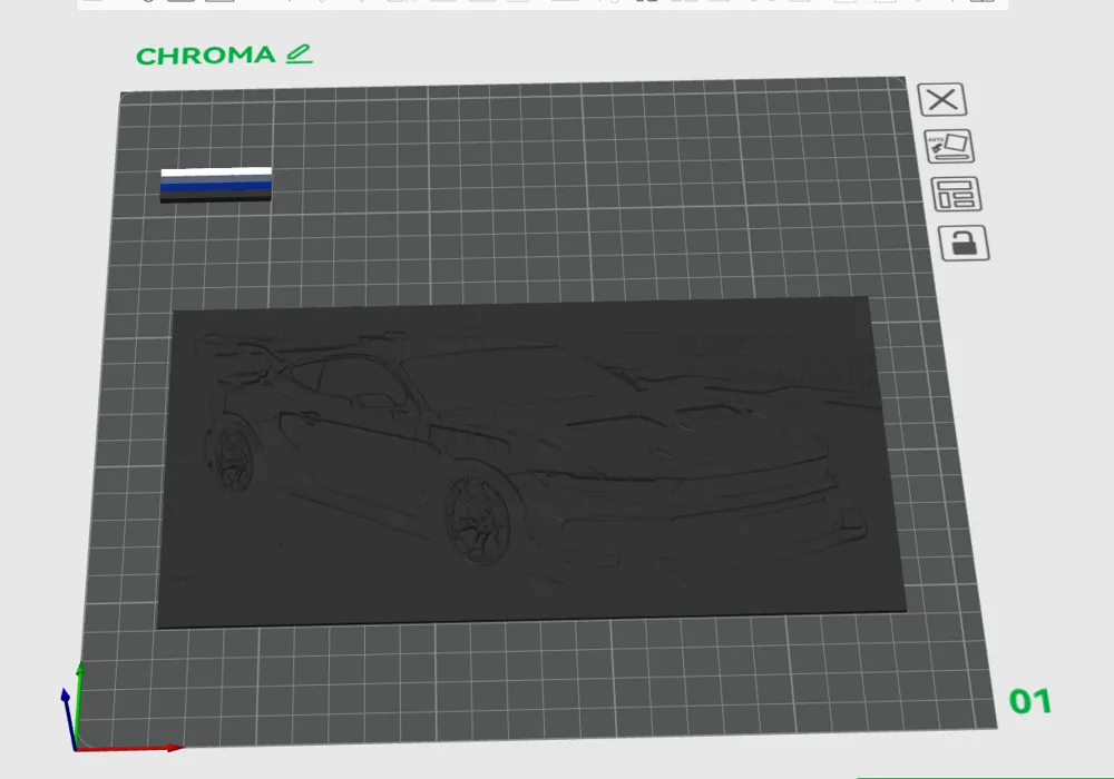 Ford Mustang GTD Hueforge - Free 3D Print Model - MakerWorld