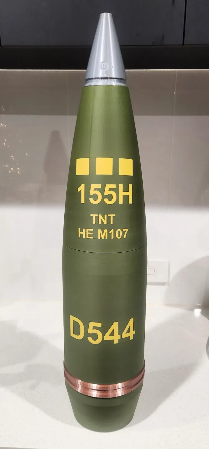 M107 155mm Artillery shell by Filaments and Freeways - MakerWorld