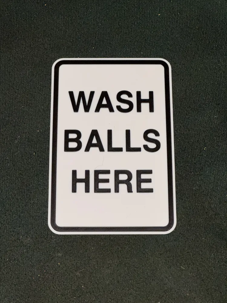 Panneau de lavage de balles de golf - Modèle d'Impression 3D Gratuit ...