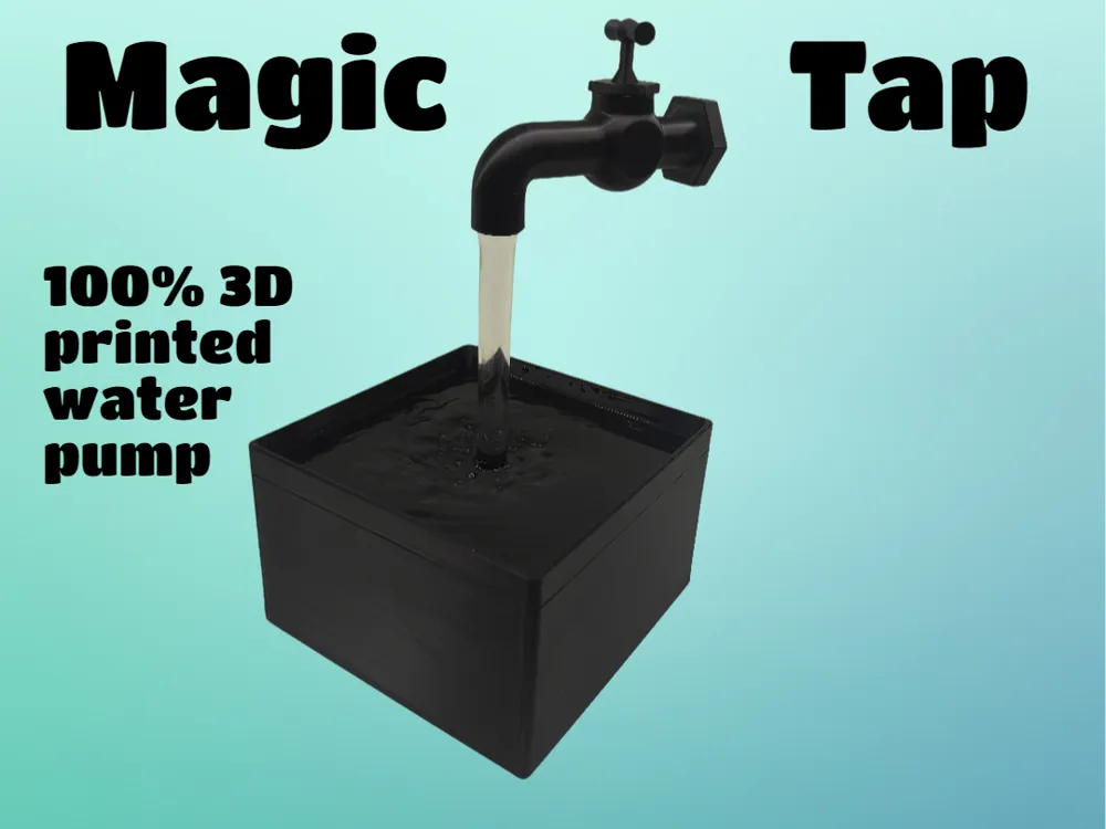 Magic Faucet (3D Printed Water Pump) by Alberto Nicás MakerWorld ...