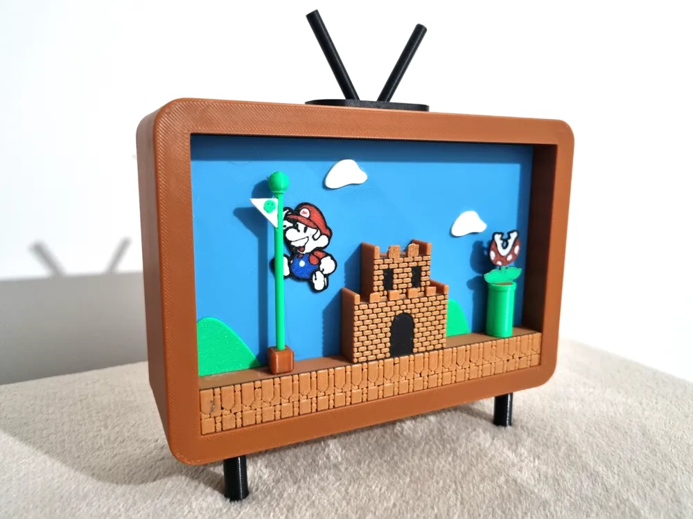 Super Mario Bros Level / Retro Television by BENJO3D MakerWorld ...